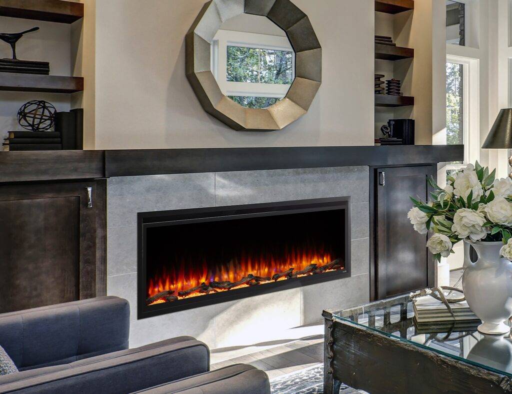 Simplifire 60" Allusion Platinum Electric Fireplace - La Crosse ...